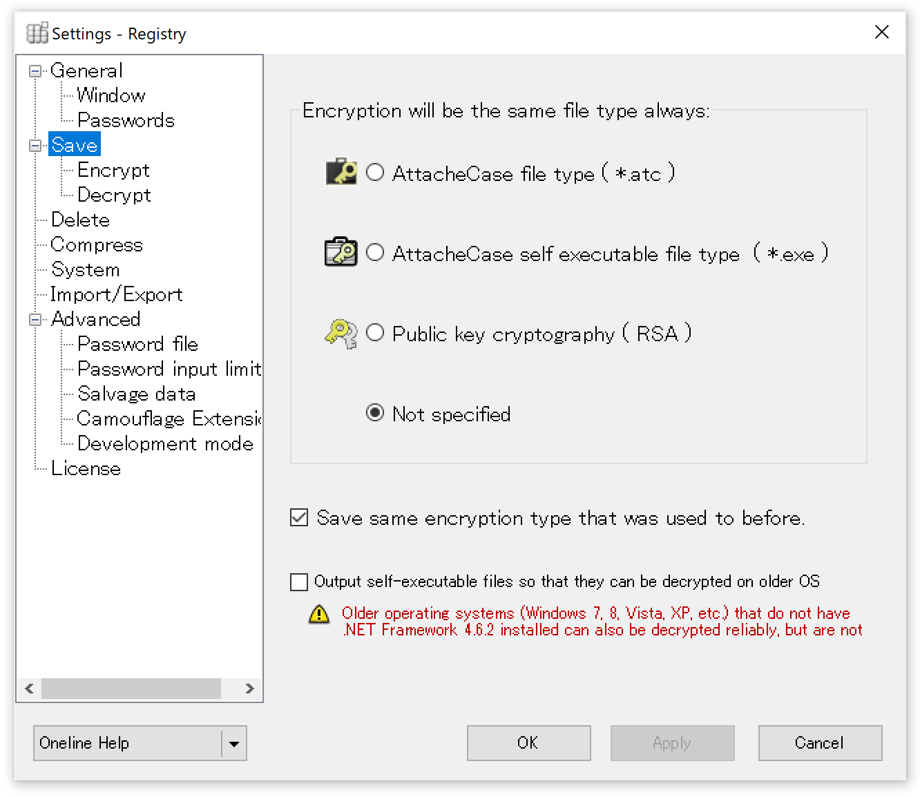 アタッシェケース オンラインヘルプ | HiBARA Software